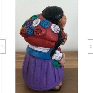 Hand Crafted | Art | Mother Child Ceramic Clay Pottery 4 Figurine ...